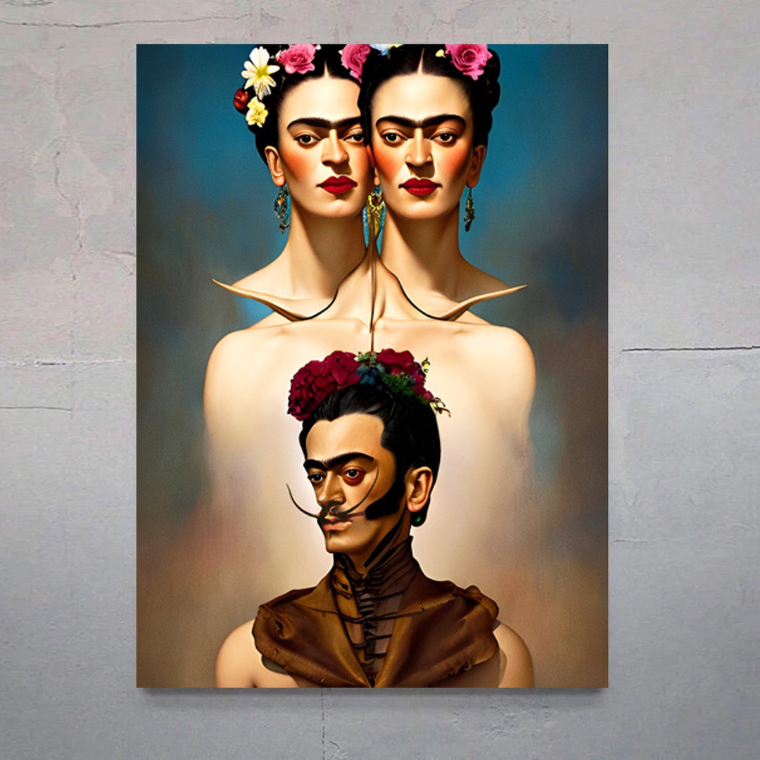 The Two Fridas & One Dali (failunfailunmefailun) - Etsy