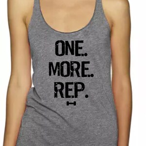 One.more.rep Racerback Tank Top - Crossfit Fitness Exercise Tank Tops ...