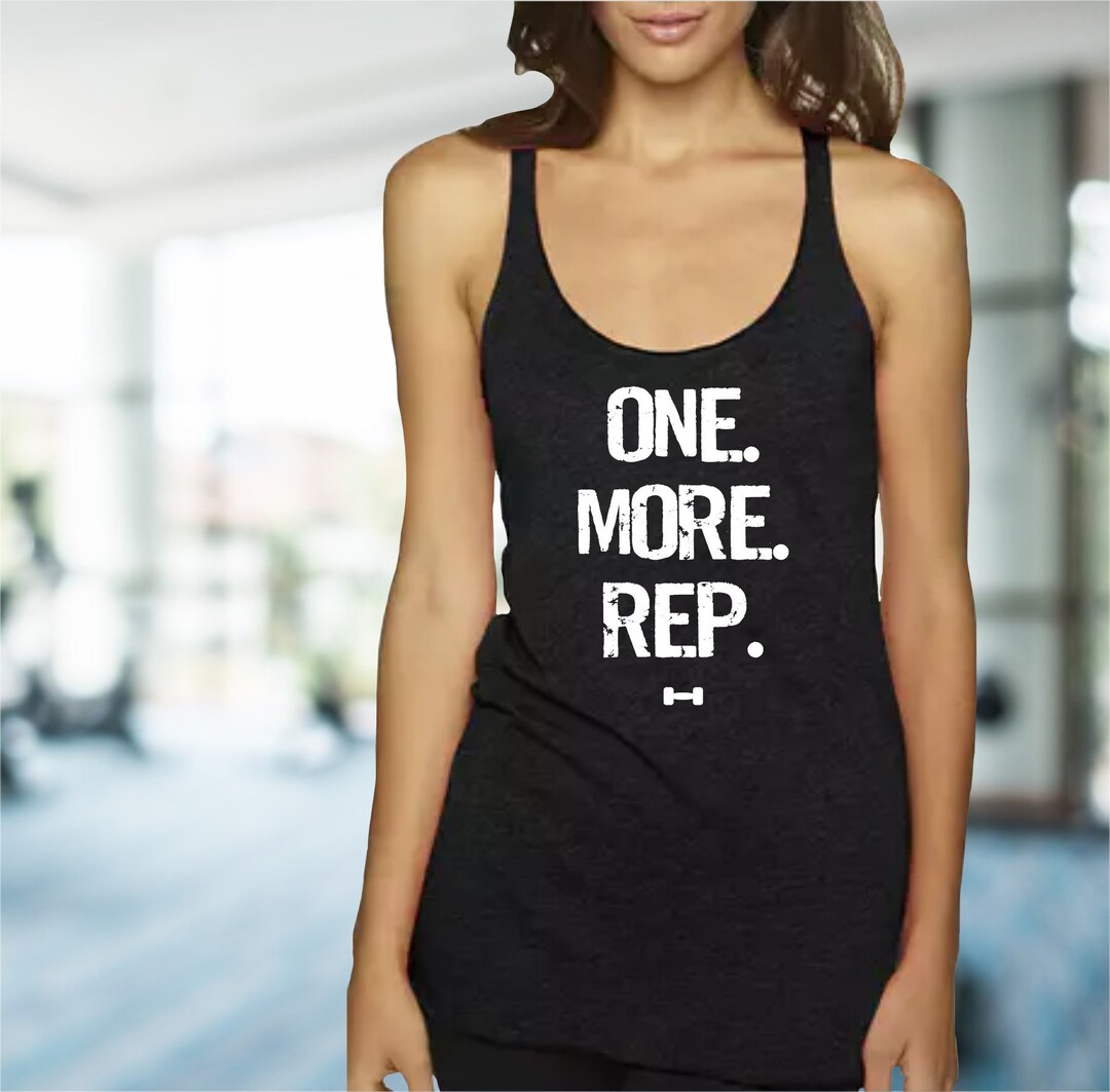 One.more.rep Racerback Tank Top - Crossfit Fitness Exercise Tank Tops ...