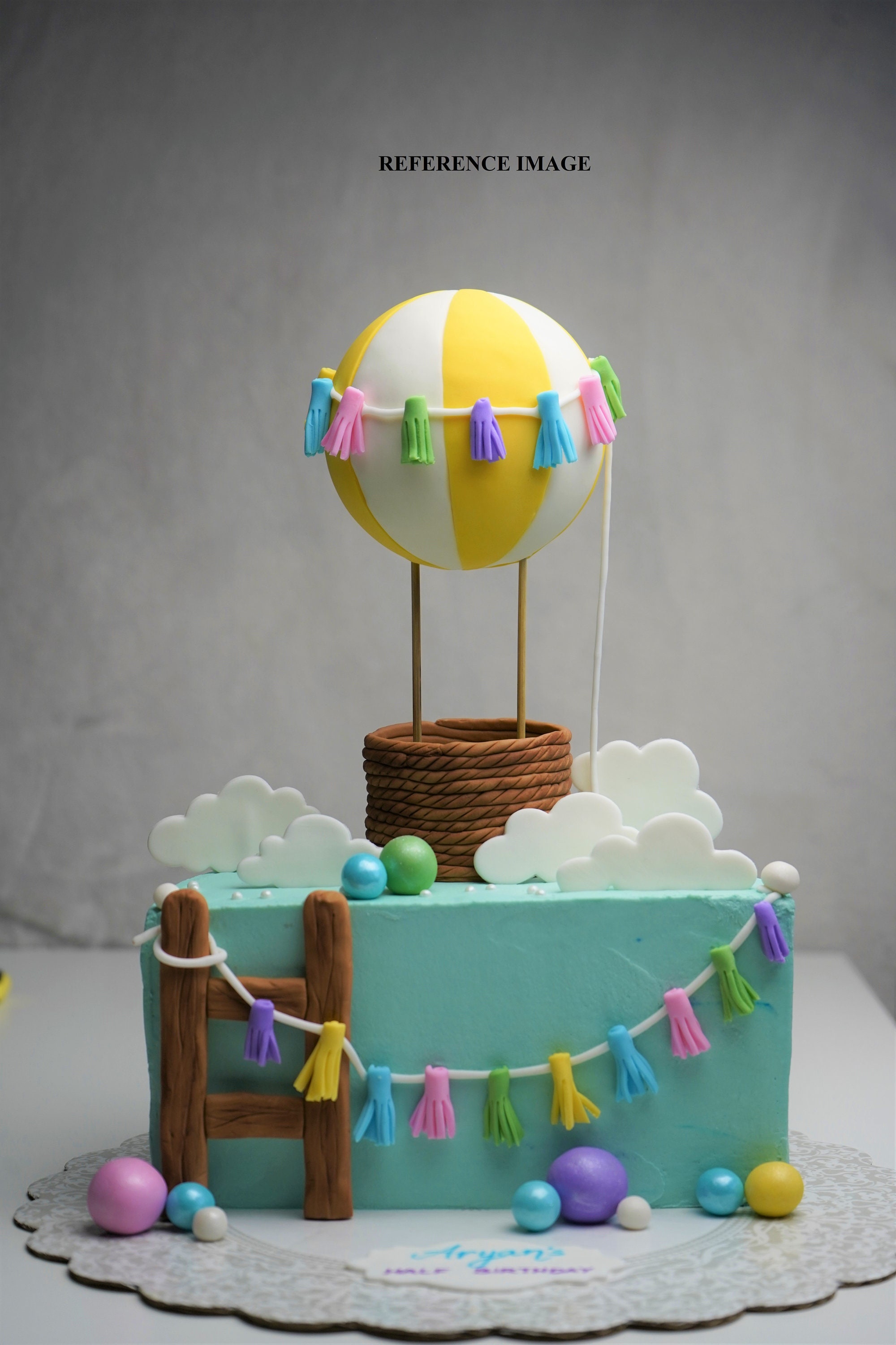 Hot Air Balloon Themed Cake Topper | Hot Air Balloon Theme Cake | Hot ...