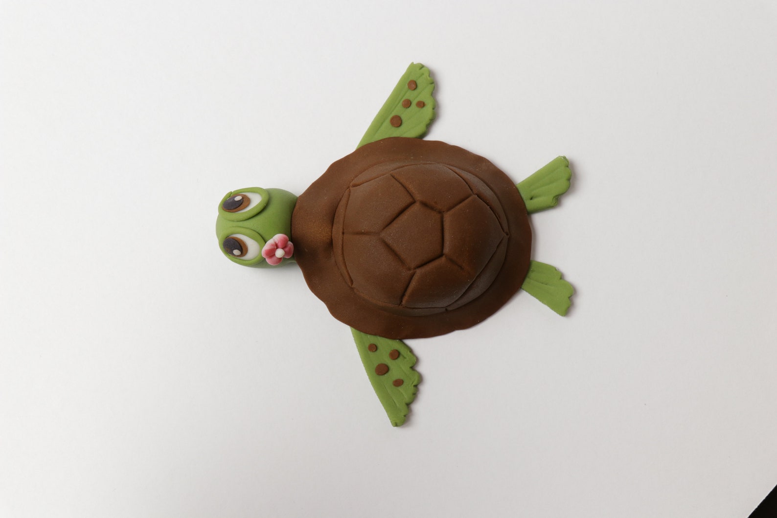 3D Fondant Sea Turtle Cake Topper (handmade & EDIBLE) | Fondant Turtle ...