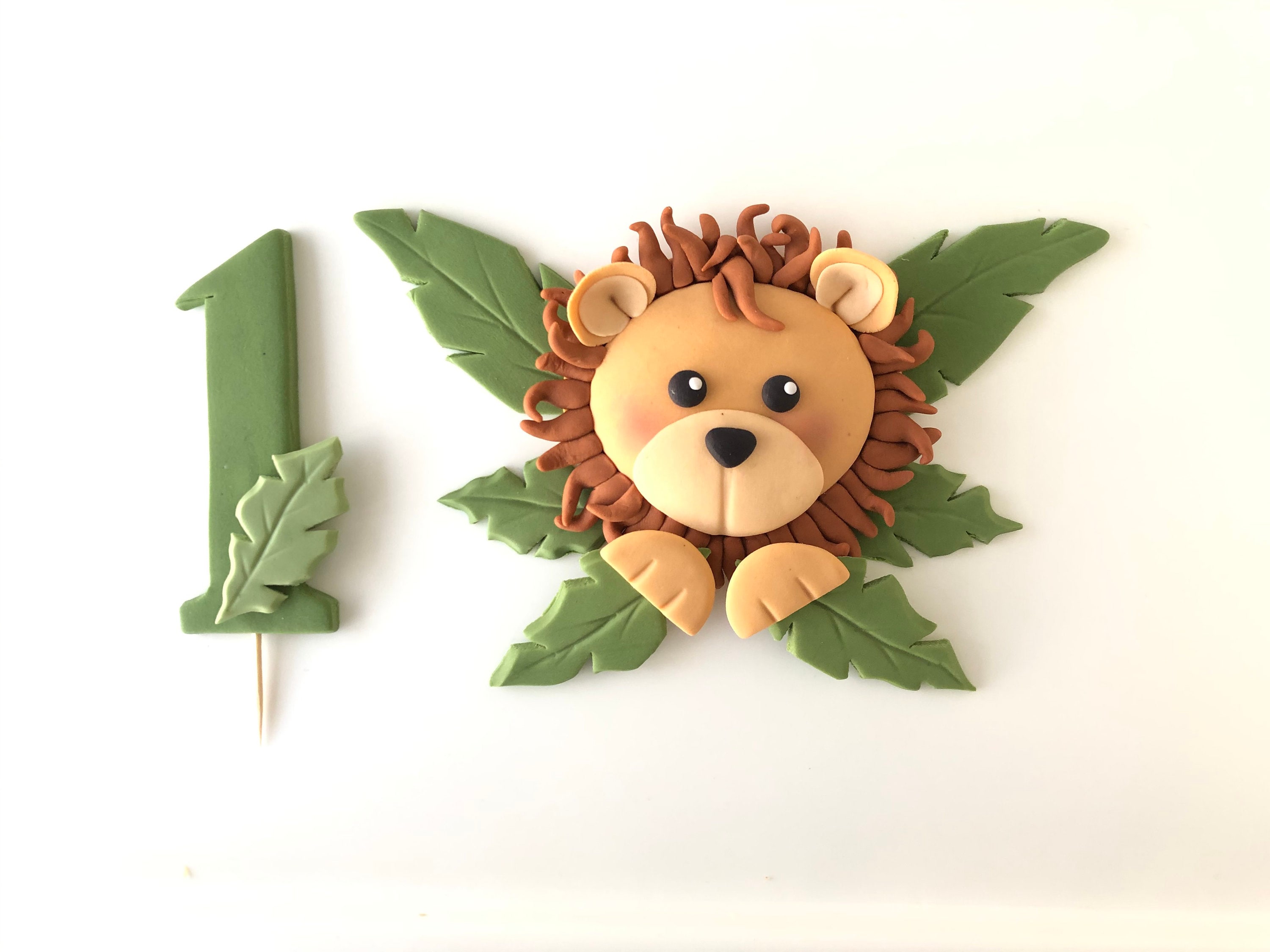 Lion in Jungle Cake Topper | Lion Cake Topper | Lion Theme Cake Topper ...