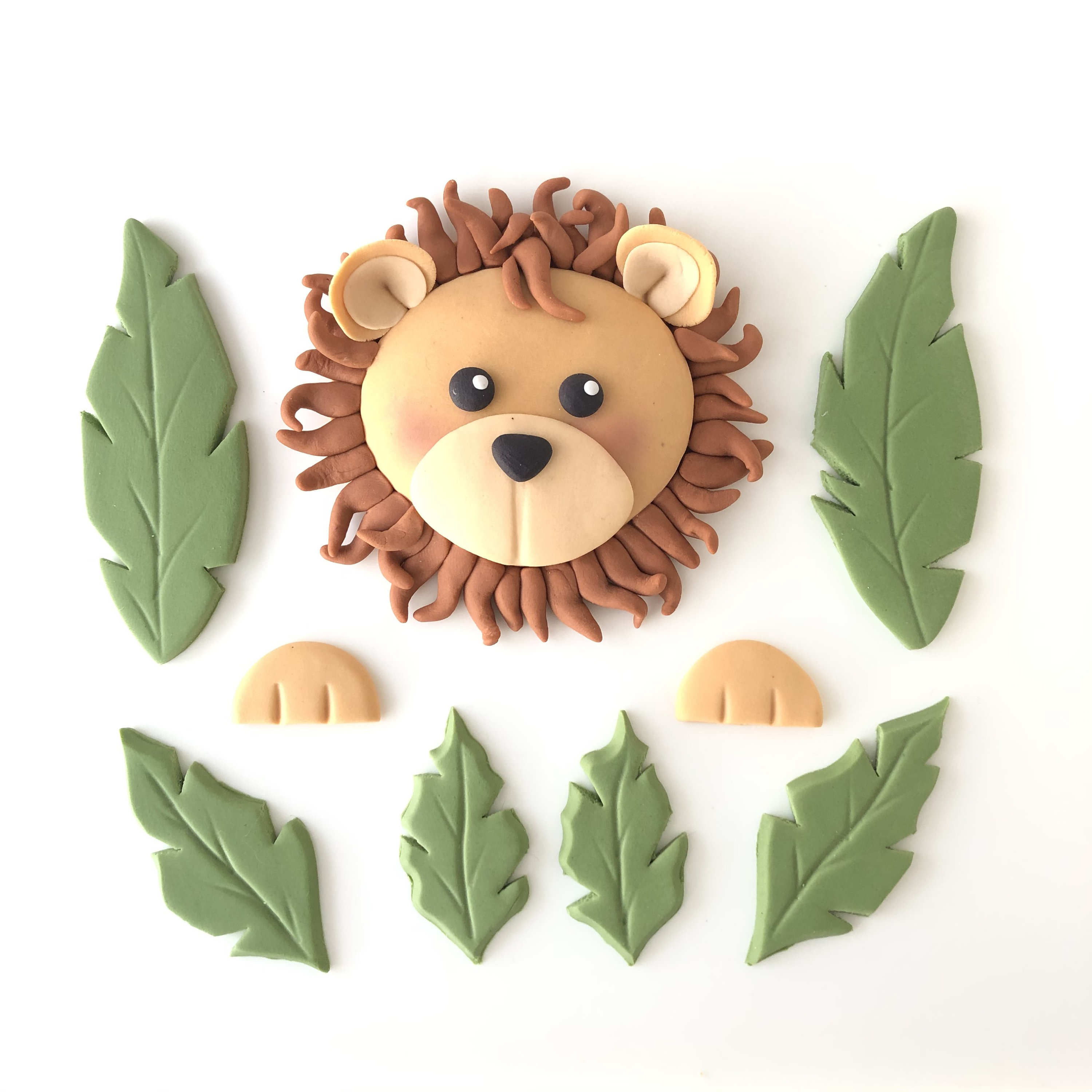 Lion in Jungle Cake Topper | Lion Cake Topper | Lion Theme Cake Topper ...