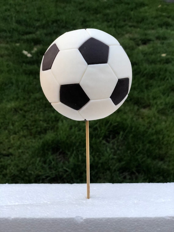 Football Cake Topper Soccer Cake Topper Handmade Soccer | Etsy
