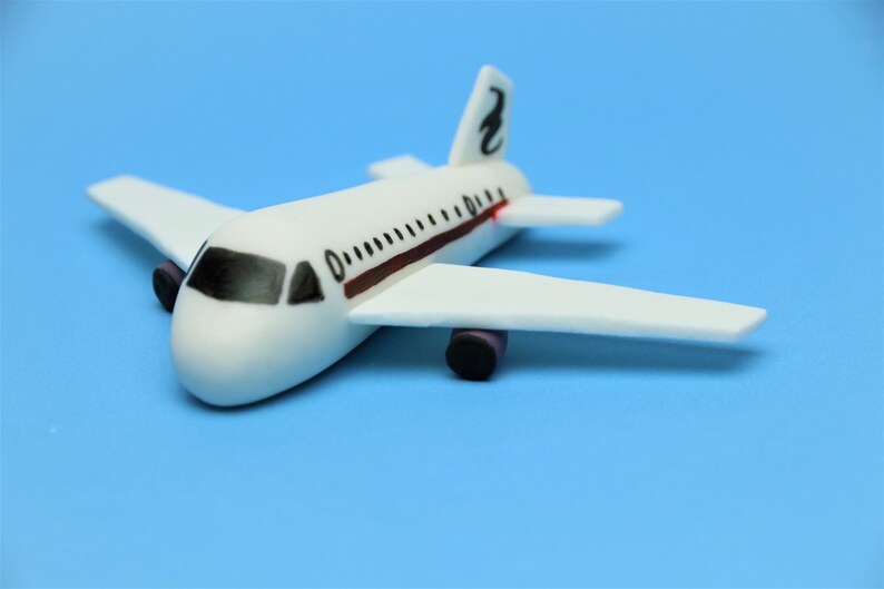 Fondant Plane and Flags Cake Topper | Fondant Plane Topper | Travel ...