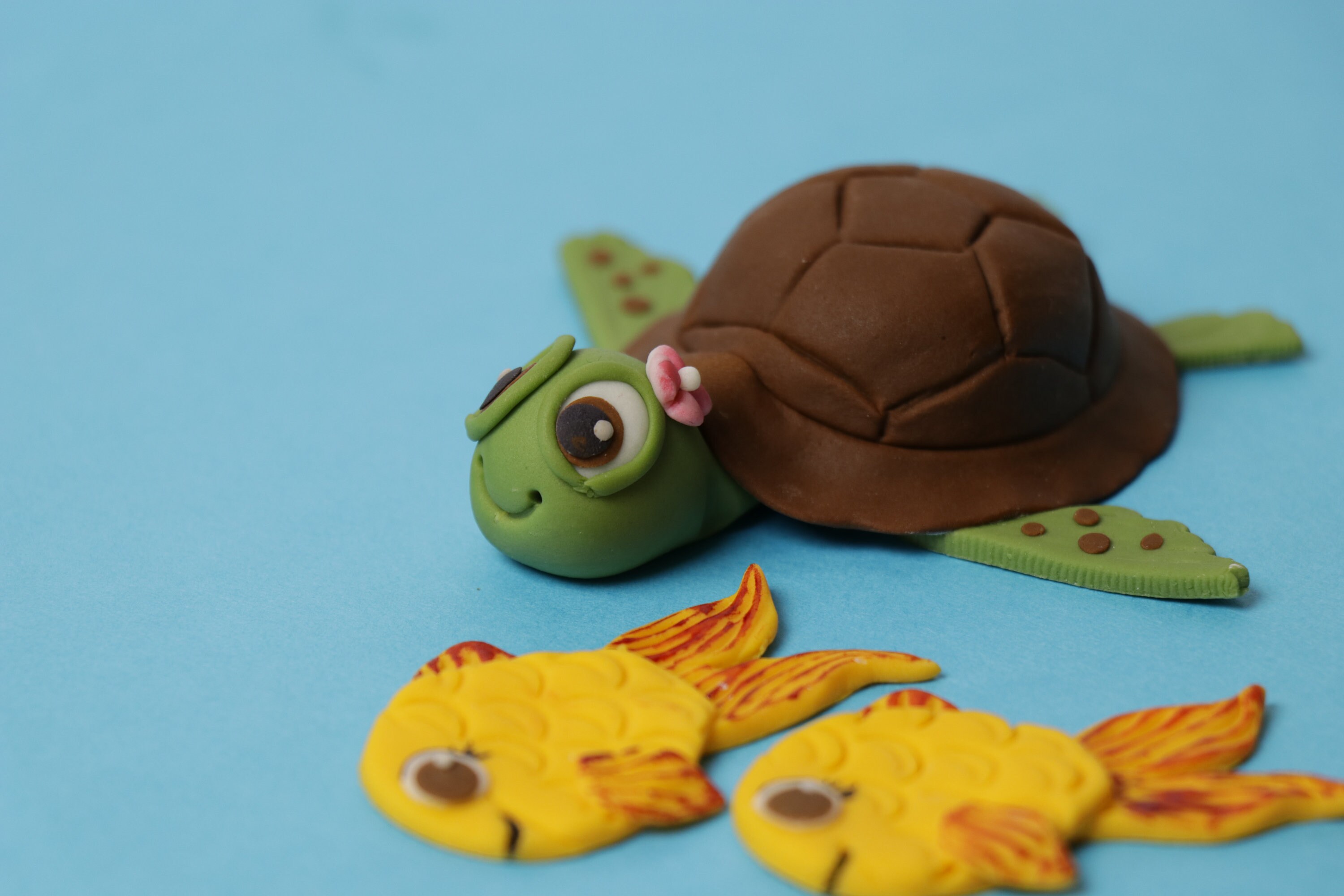 3D Fondant Sea Turtle Cake Topper (handmade & EDIBLE) | Fondant Turtle ...