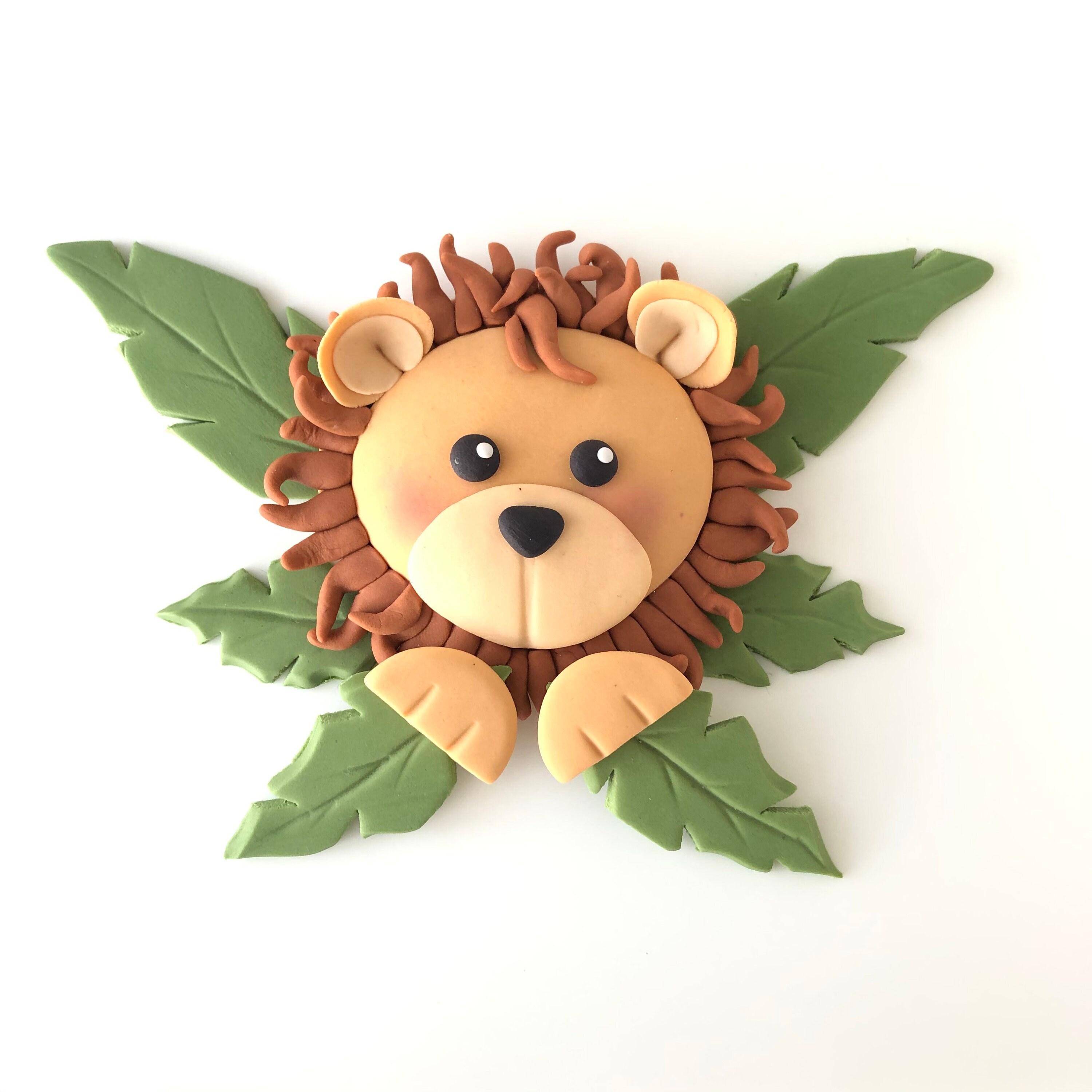Lion in Jungle Cake Topper | Lion Cake Topper | Lion Theme Cake Topper ...