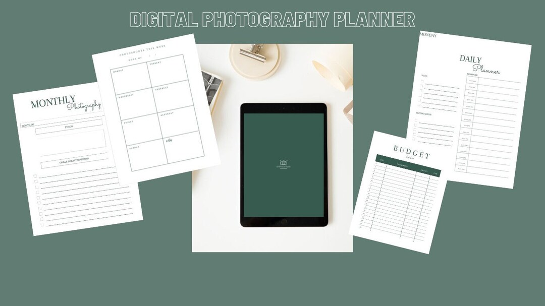 Photographer Planner, Photography Book, Photo Session Workflow Chart ...