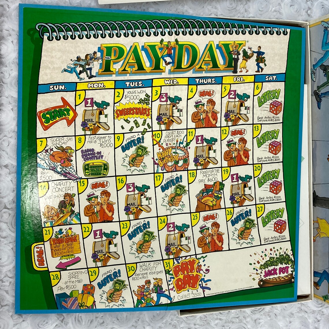 Vintage Parker Brothers Pay Day Board Game Complete Etsy