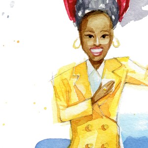 Amanda Gorman Stands Quote Watercolor Art Print | Etsy