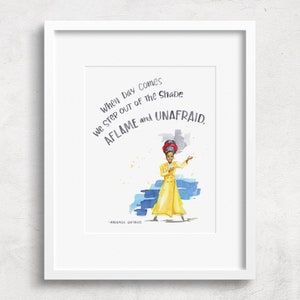 Amanda Gorman Unafraid Quote – Watercolor Art Print - Etsy