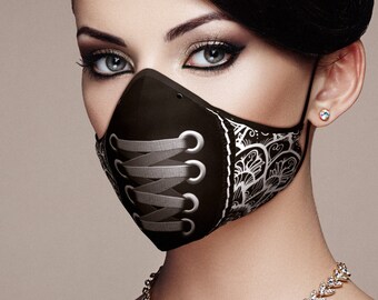 Cyberpunk Face Mask Punk Face Mask Rave Face Mask Mecha | Etsy