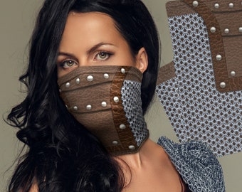 Leather Face Mask - Etsy