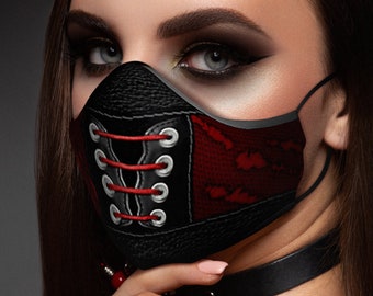 Cyberpunk Face Mask Punk Face Mask Rave Face Mask Mecha | Etsy