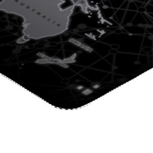 World Map Desk Mat World Map Mouse Pad Office Decor Home Decor Desk ...