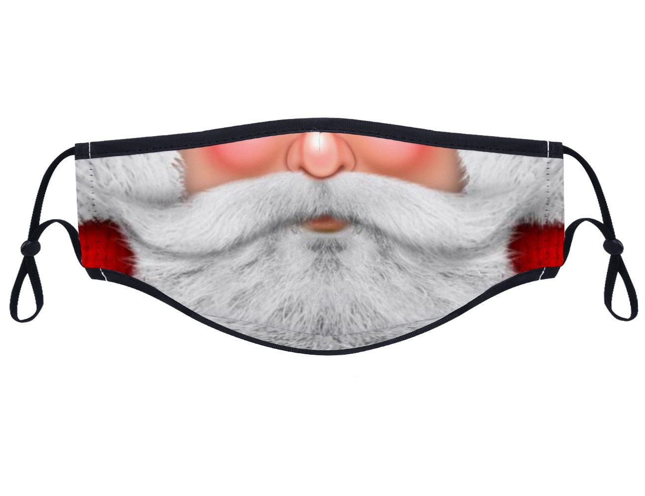 Christmas Face Mask Santa Face Mask Santa Claus Face Mask | Etsy