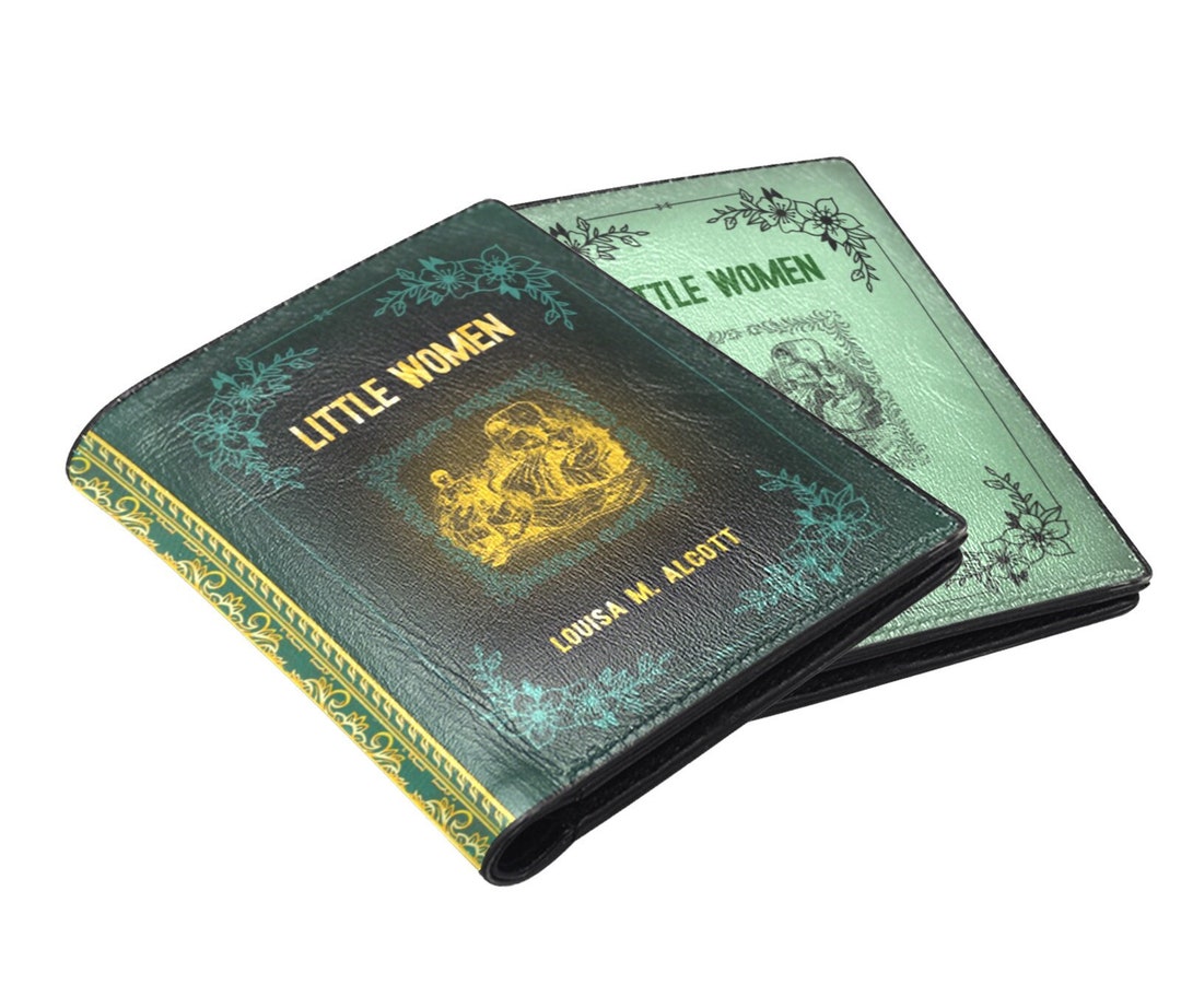 Book Wallet, Little Women Book Wallet, Dark Academia Wallet, Vegan ...