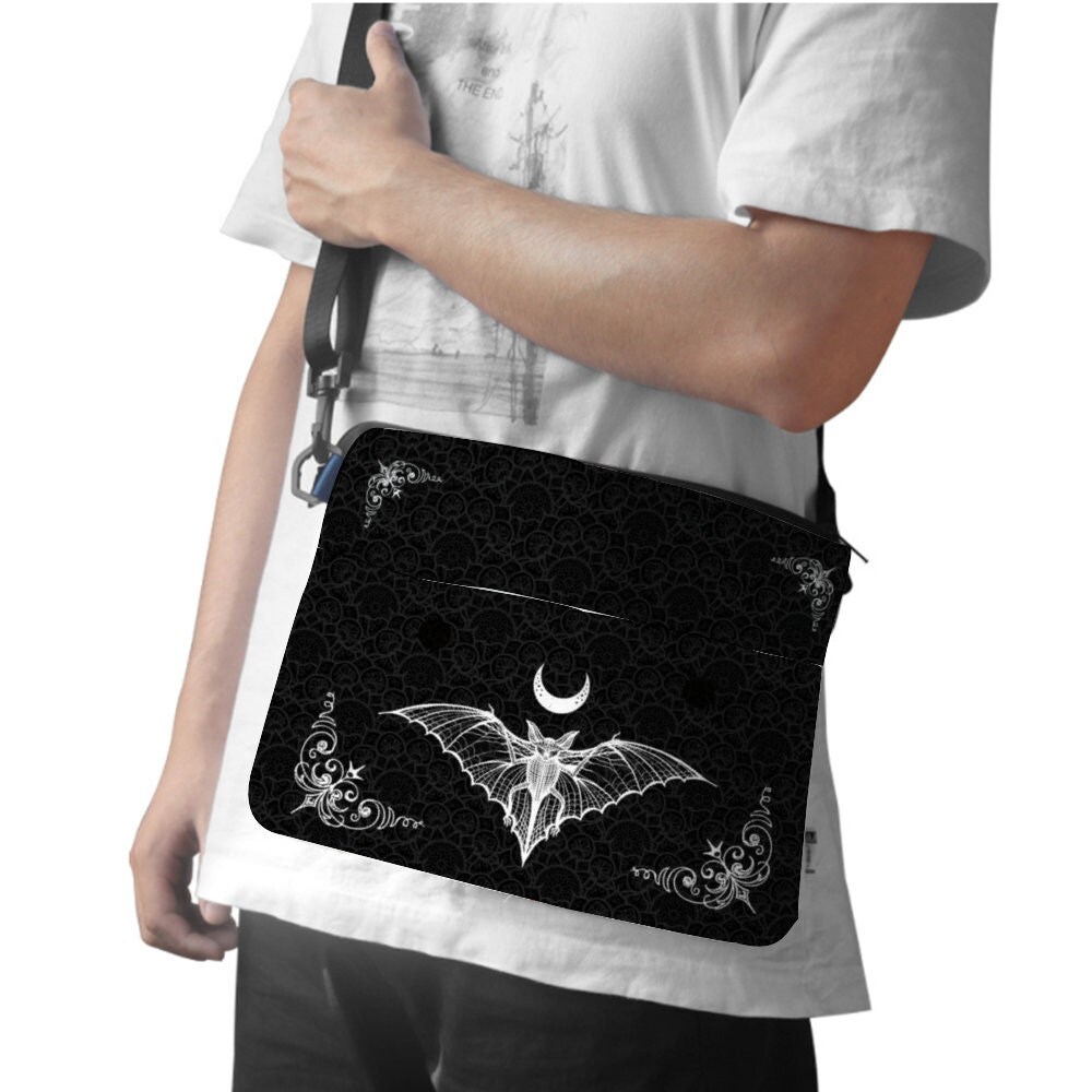 Black Gothic Crossbody Shoulder Bag Bat Messenger Bag Witchy - Etsy Canada