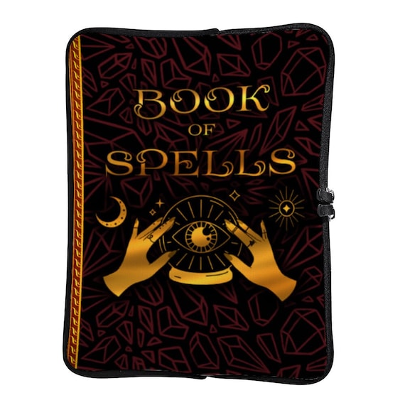 Witchy Laptop Sleeve Gothic Laptop Case Book of Spells - Etsy
