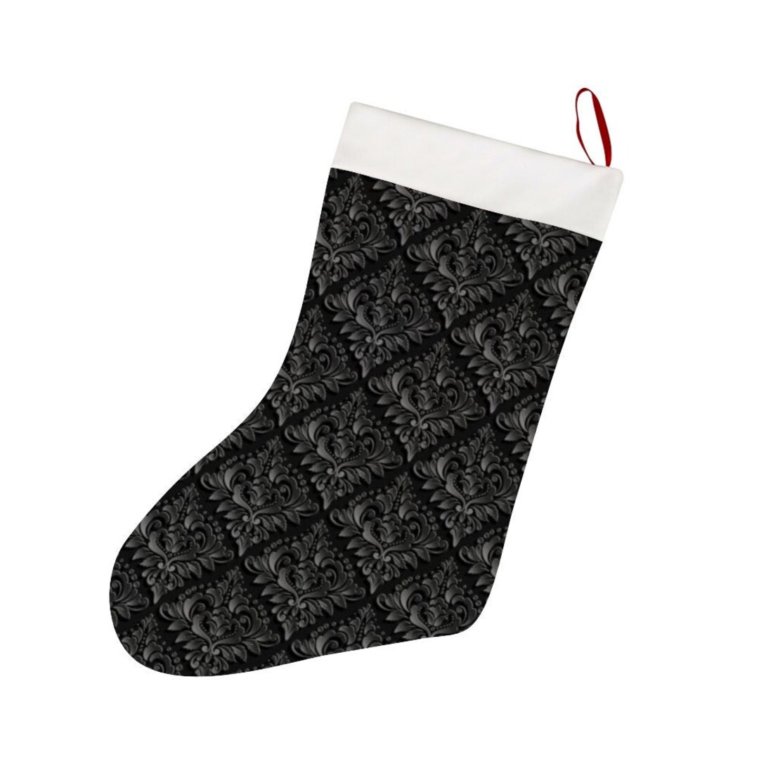 Victorian Gothic Damask Christmas Stocking Goth Christmas - Etsy
