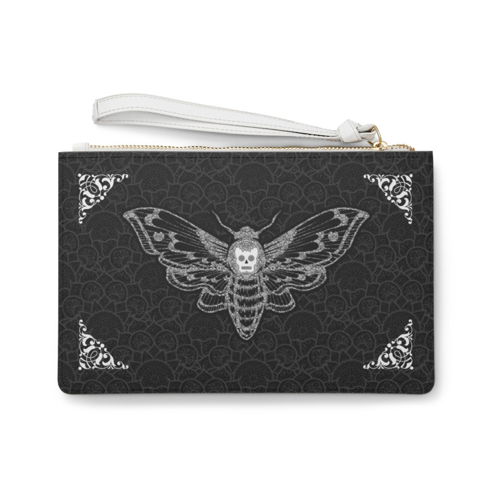 Gothic Handbag Gothic Clutch Purse Moth Purse Witchy Bag - Etsy