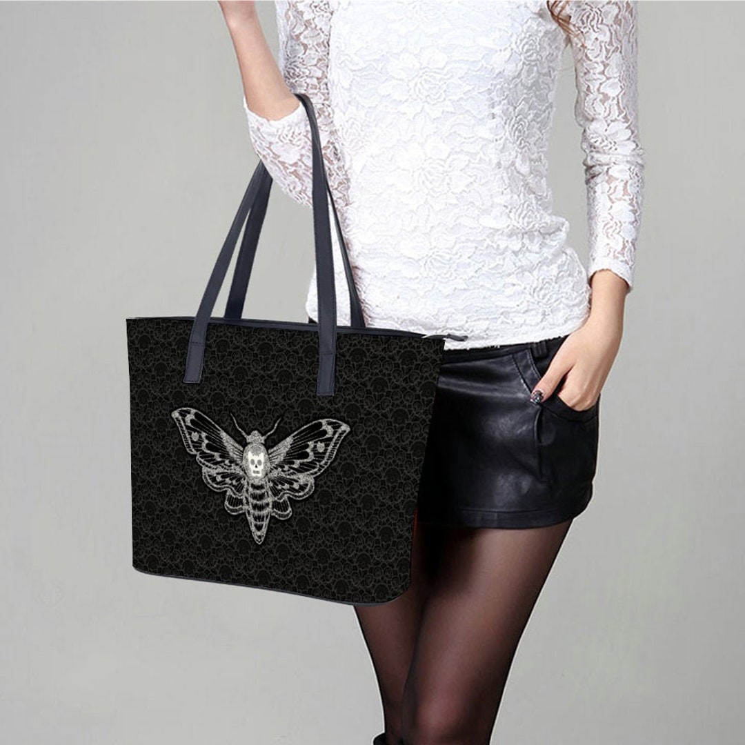 Gothic Tote Bag, Dark Academia Tote Bag, Moth Tote Bag, Witchy Purse ...