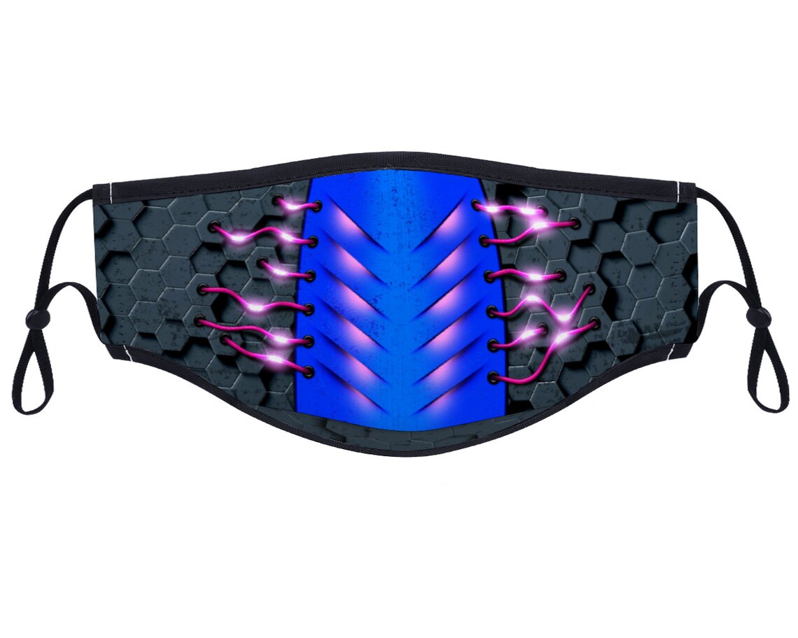 Cyberpunk Face Mask Punk Face Mask Rave Face Mask Mecha | Etsy