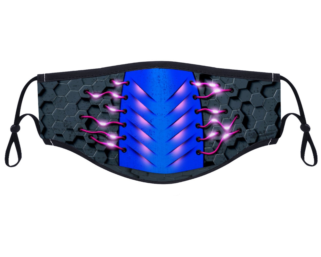 Cyberpunk Face Mask Punk Face Mask Rave Face Mask Mecha | Etsy