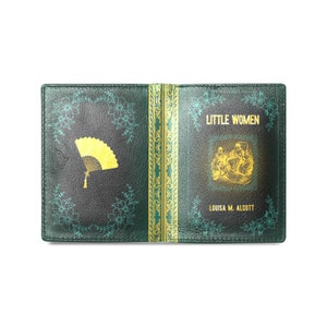 Book Wallet, Little Women Book Wallet, Dark Academia Wallet, Vegan ...