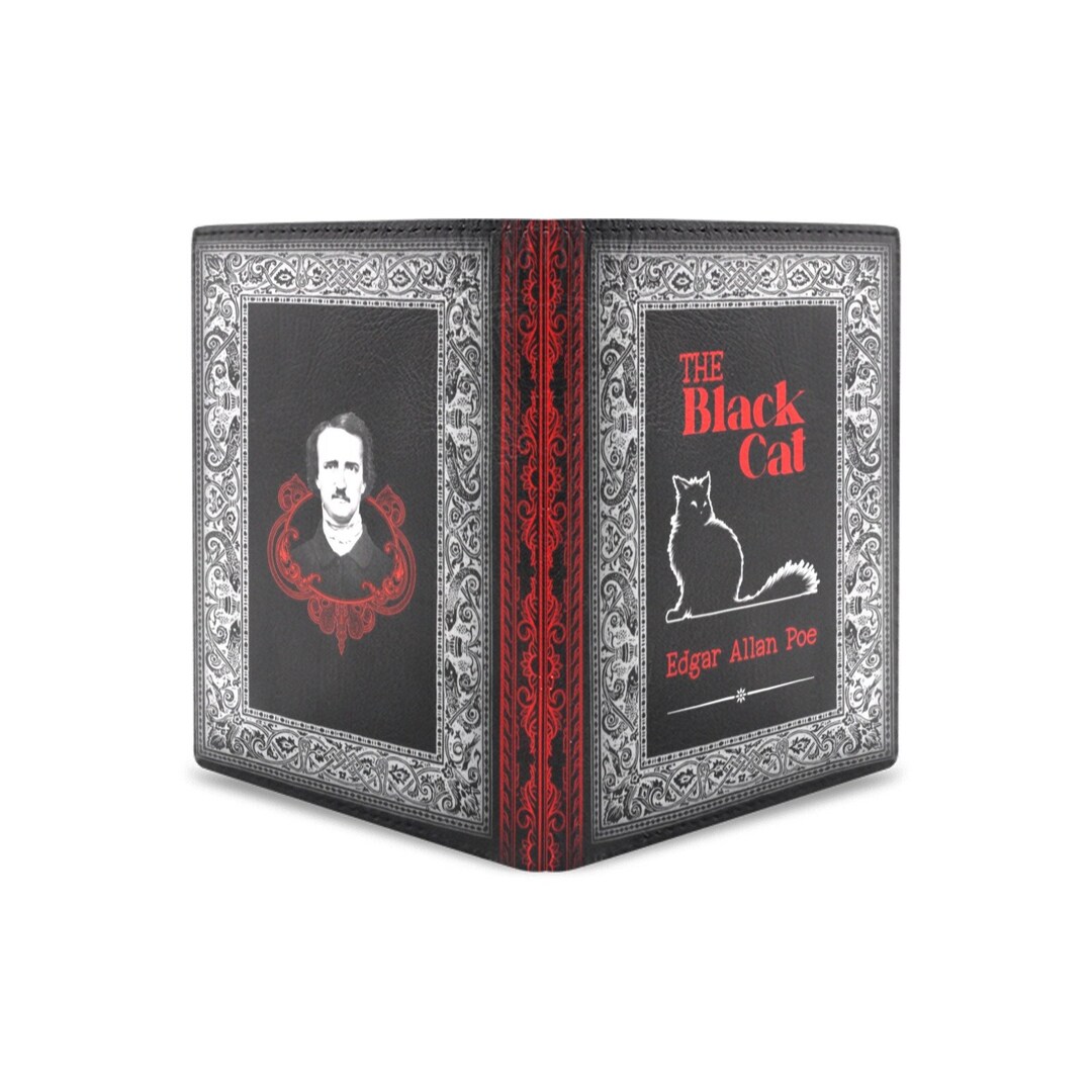 Book Wallet, Edgar Allan Poe Wallet, the Black Cat Wallet, Gothic ...