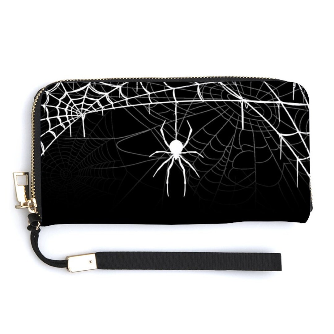 Gothic Phone Wallet, Witchy Wristlet, Gothic Purse, Spider Web Wallet ...