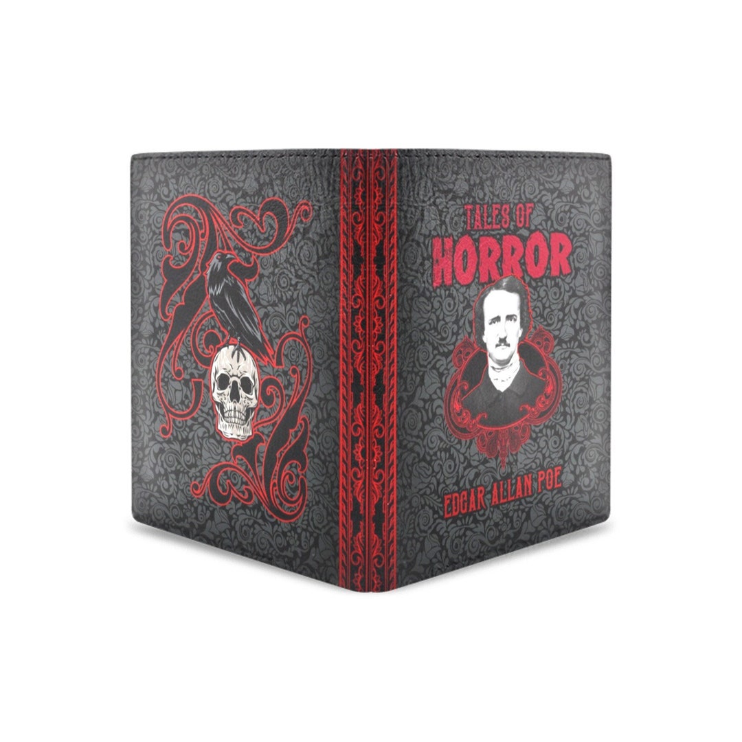 Gothic Book Wallet, Edgar Allan Poe Wallet, Dark Academia Aesthetic ...