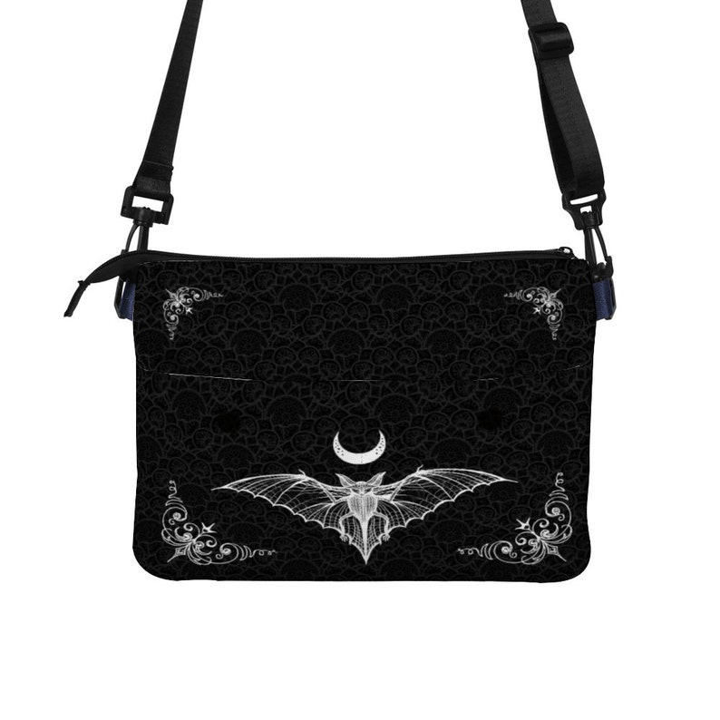 Black Gothic Crossbody Shoulder Bag Bat Messenger Bag Witchy - Etsy Canada
