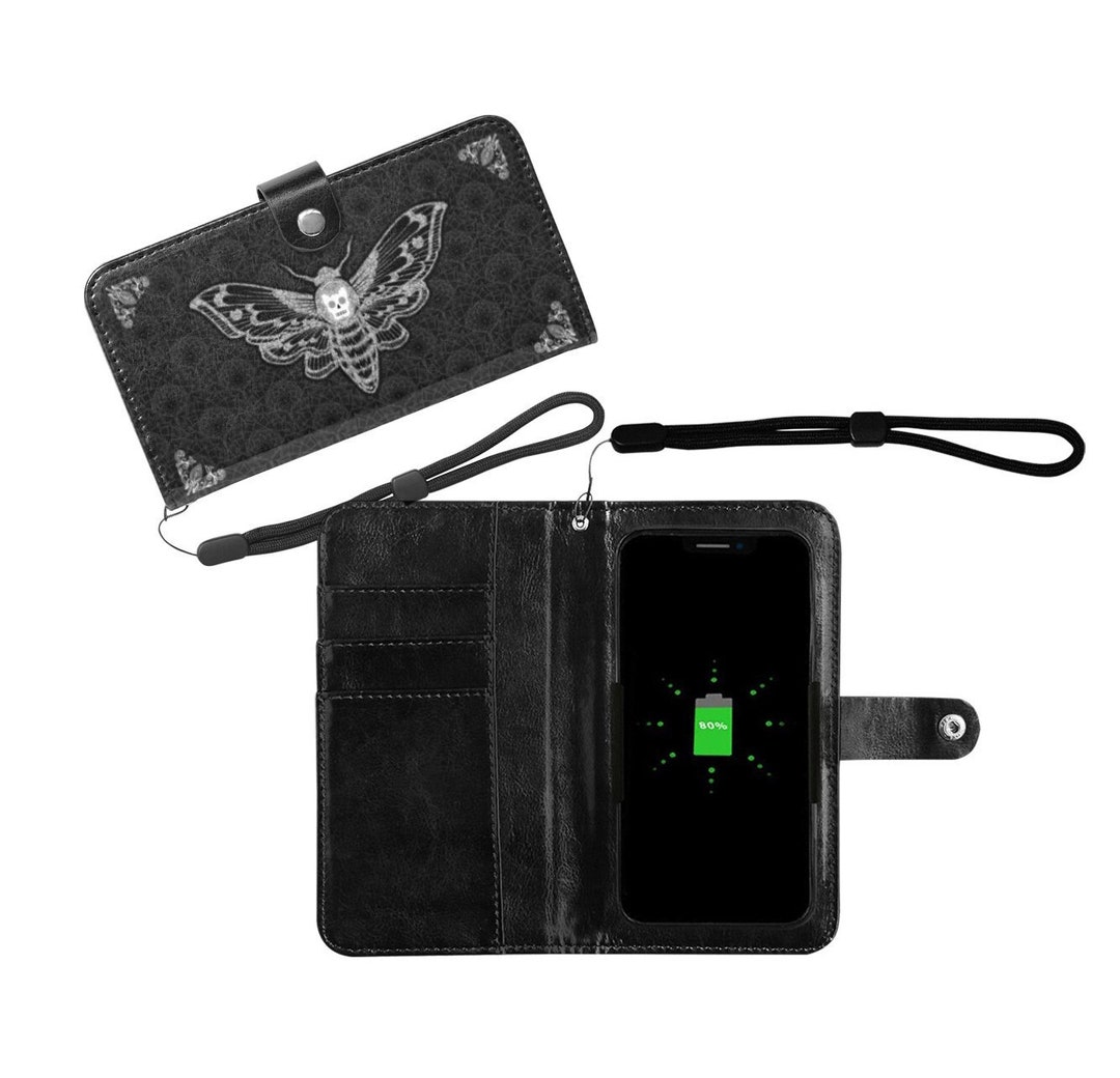 Gothic Purse for Cell Phone Goth Phone Case Wallet Goth - Etsy
