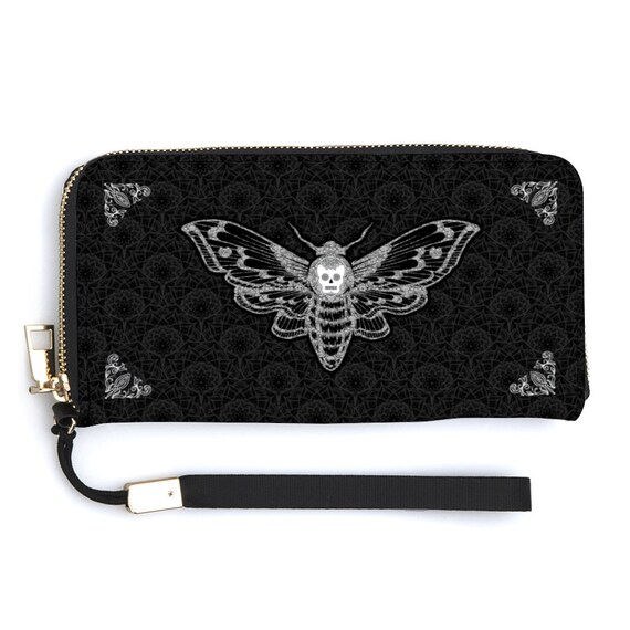 Goth Wallet Death's Head Hawk Moth Wallet Gothic Phone - Etsy Australia