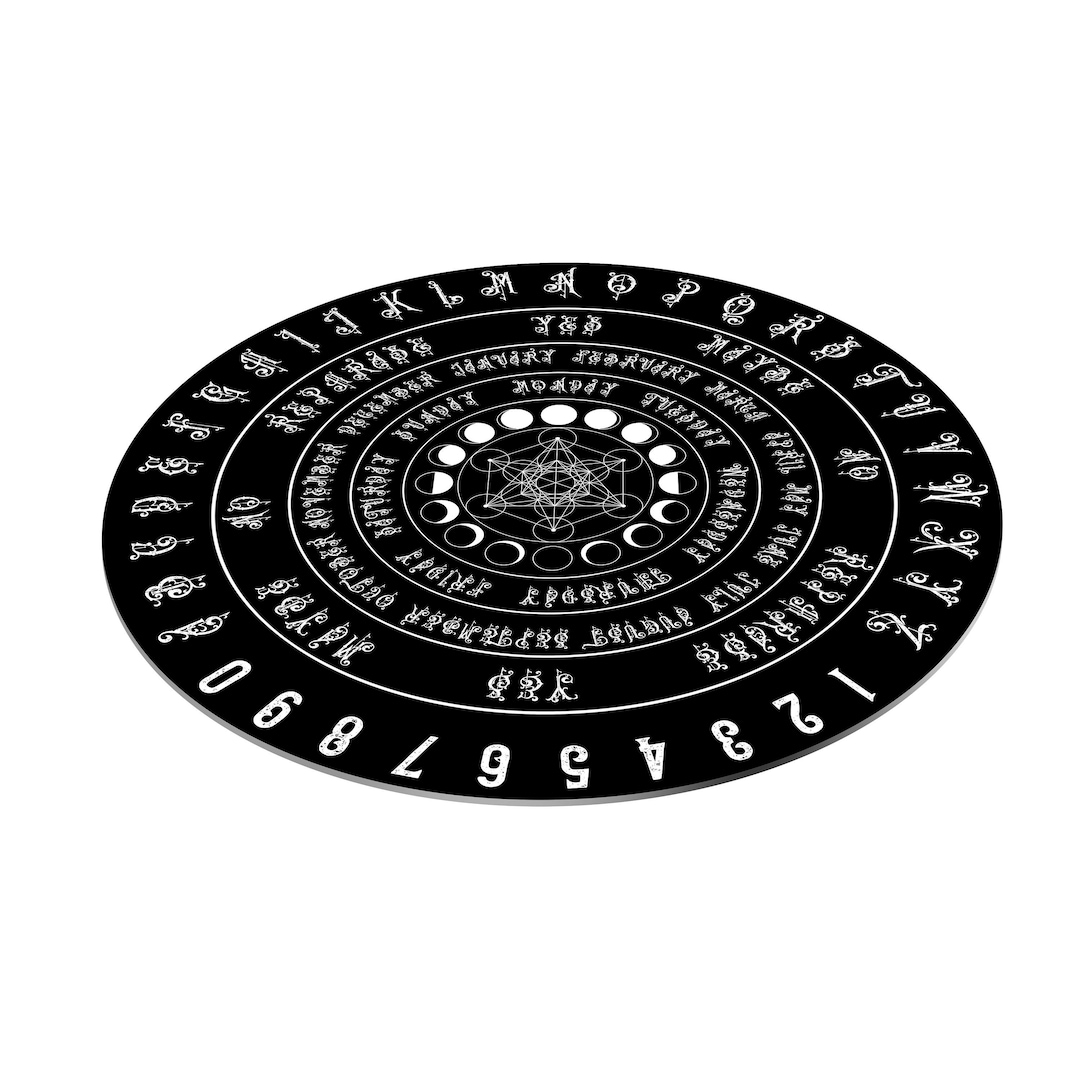 Metal Pendulum Board, Witchy Spirit Board, Moon Phases Divination Board ...