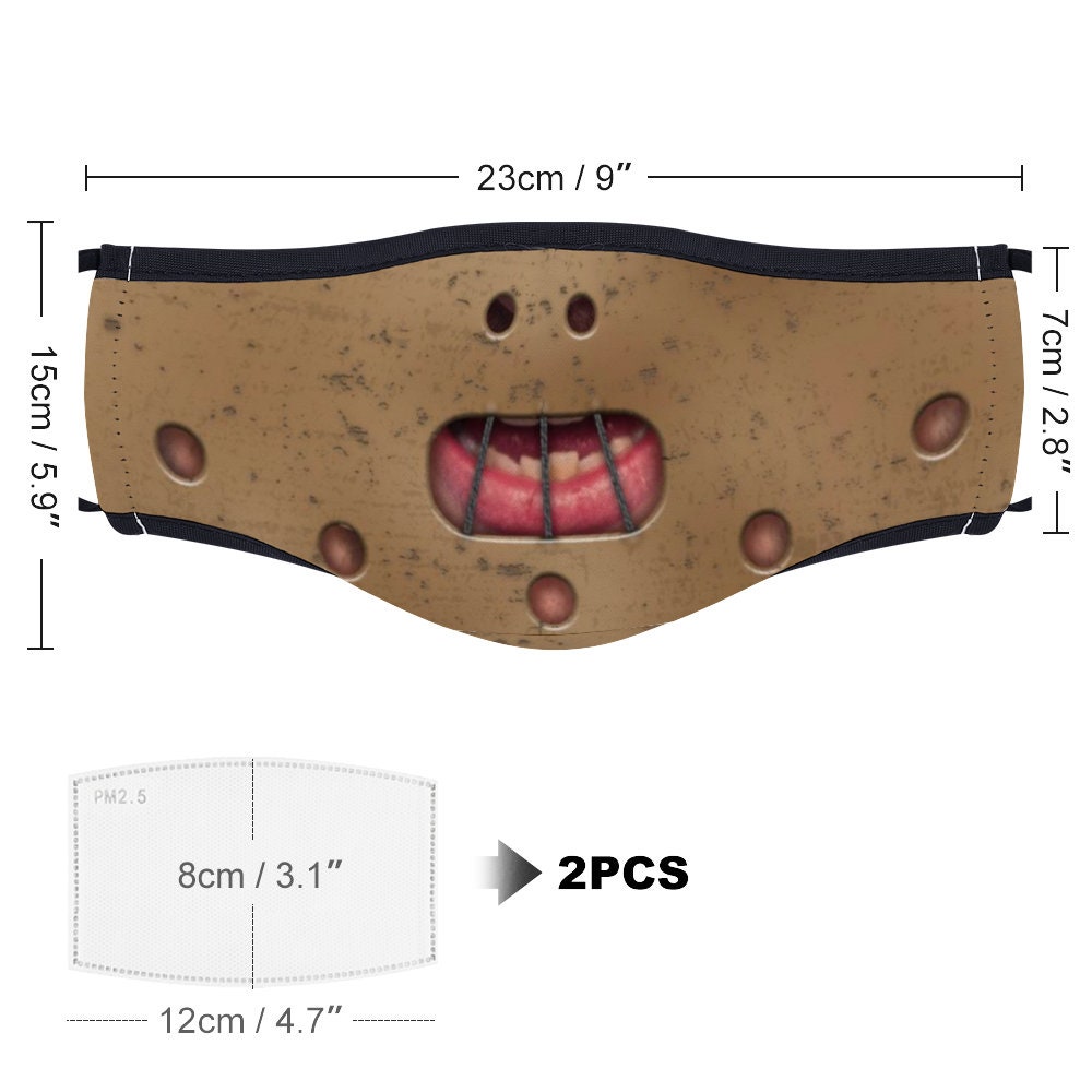 Cannibal Face Mask Halloween Face Mask Horror Face Mask - Etsy Canada