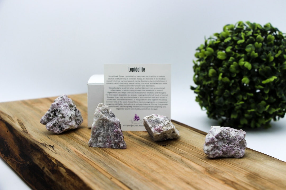 Lepidolite Raw Stone | Mica Stone for Depression, Anxiety and Sleep ...