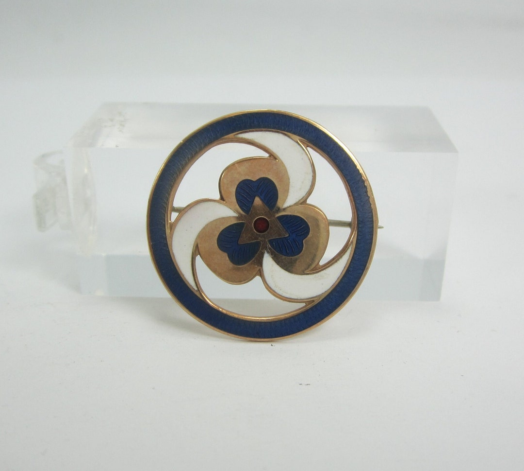 Vintage Ladies 10K Girl Scouts Enamel Pendant/ Brooch 1-1/8 4.1G - Etsy