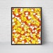 Halloween Candy Kitchen Decor Painting Wall Poster Candy Cane - Etsy Canada