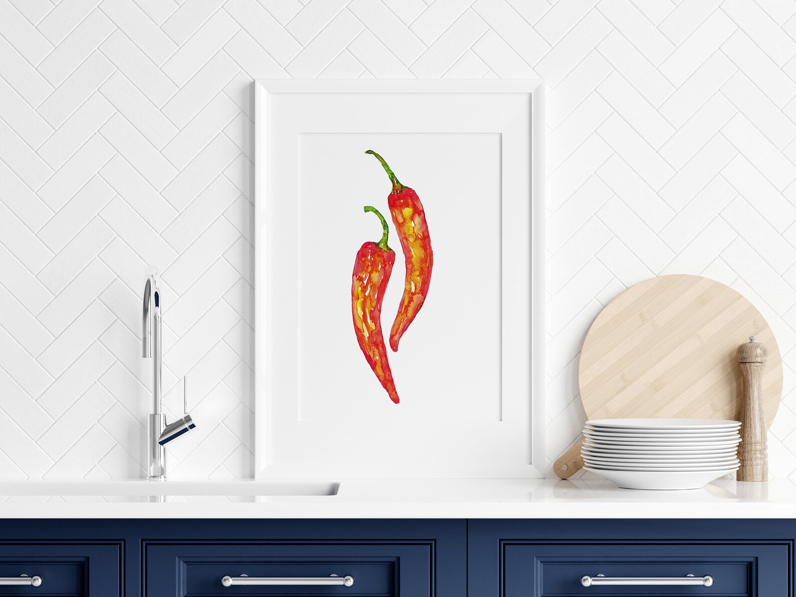 Red Hot Chili Peppers Kitchen Decor Painting Wall Poster Wall Art ...