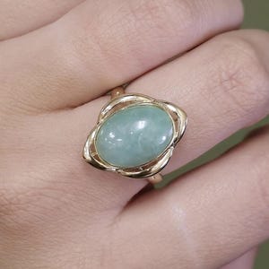 Elegant Jade Ring - Etsy