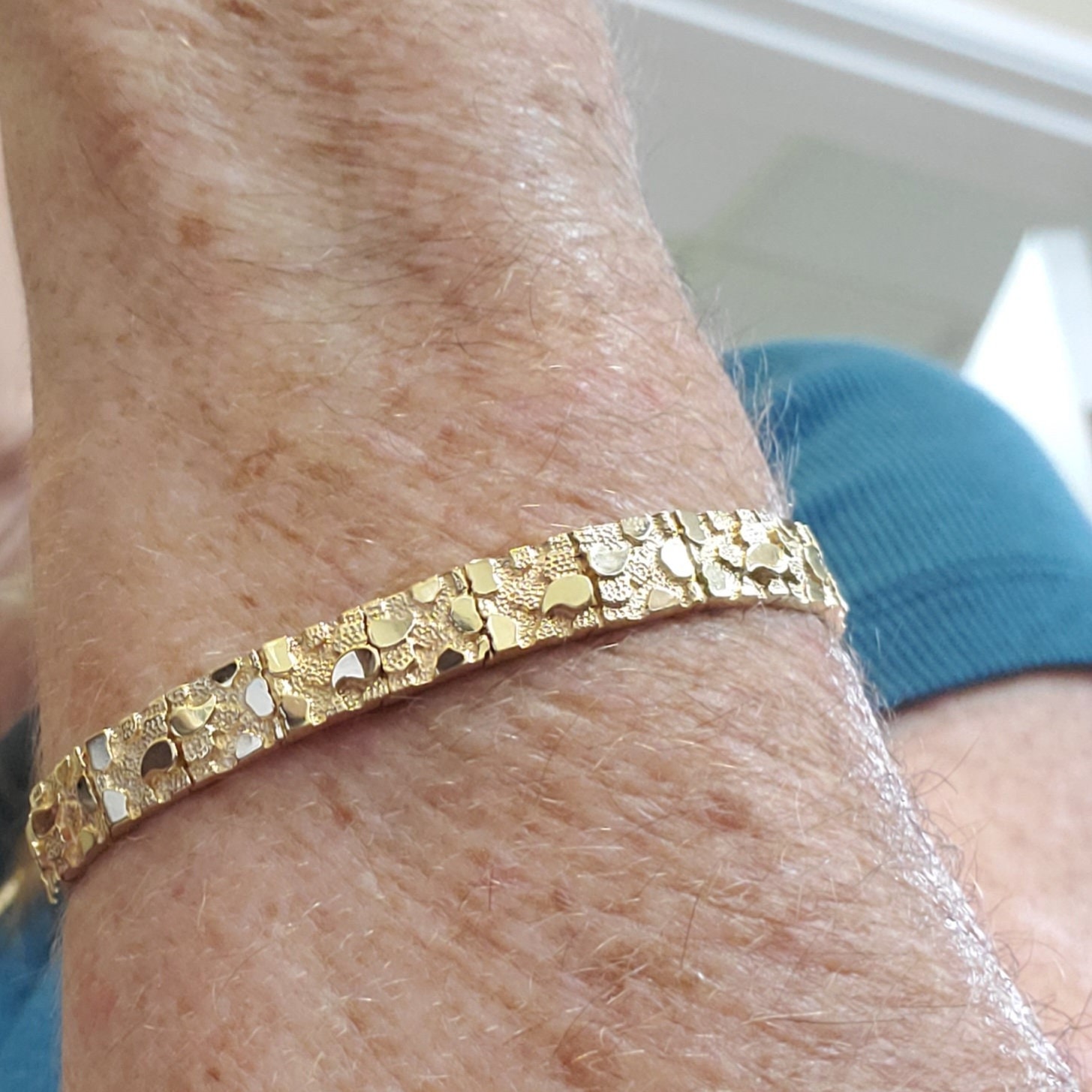 Nugget bracelet gold store