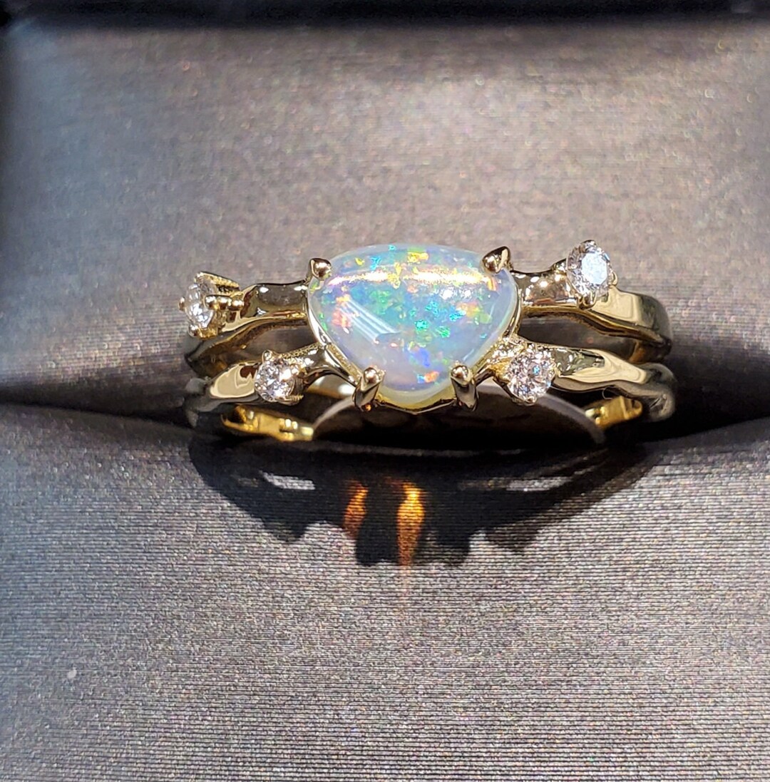 Custom Made Opal Engagement Ring - Etsy