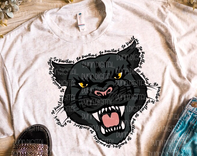 Panther Mascot PNG, Panther Sublimation Design DOWNLOAD, Panther Png ...