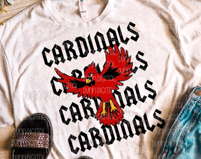 Cardinal PNG, Cardinals Mascot PNG, Cardinals Sublimation Design ...