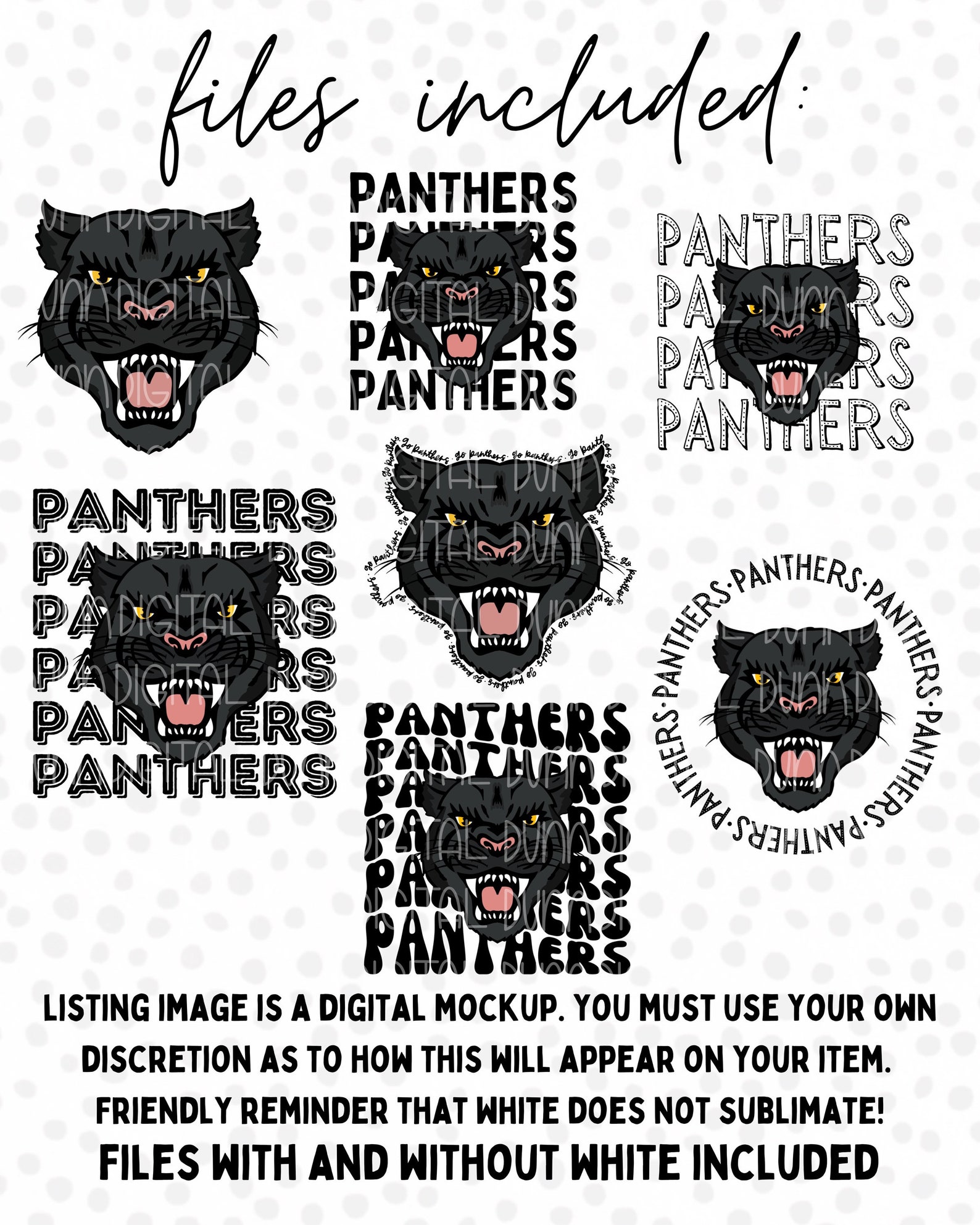 Panther Mascot PNG, Panther Sublimation Design DOWNLOAD, Panther Png ...