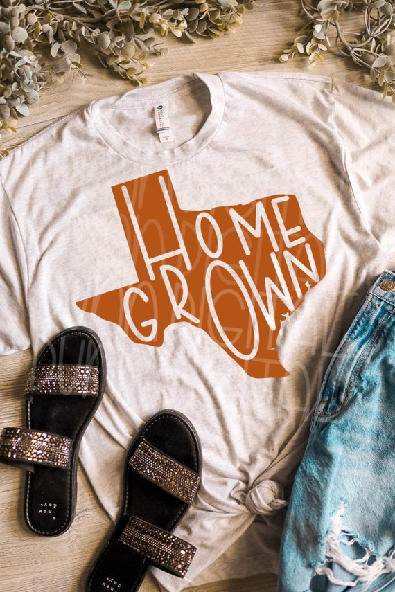 Homegrown Texas SVG JPG Texas Shirt Design Decal Cut File - Etsy