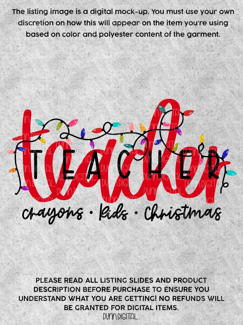 Christmas Teacher PNG Sublimation Design Christmas Teacher - Etsy