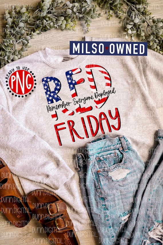 RED Friday PNG RED Friday Sublimation Design Red Friday | Etsy